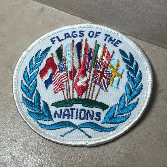 None | Accessories | Flags Of The Nations Patch 97s Vintage Boy Scout ...